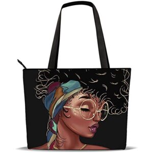 women tote bag shoulder handbag african american melanin poppin oxford large capacity work fit