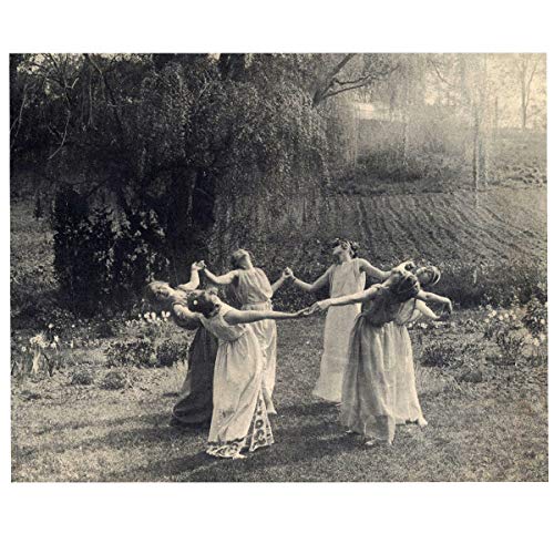 Gothic Home Decor Circle of Witches Dancing- Wiccan Decor 11x14 Unframed Oddities and Curiosities Spooky Home Decor - Witchy Decor Aesthetic for Your Home - Makes a Great Pagan Decor Gift - Gothic Art