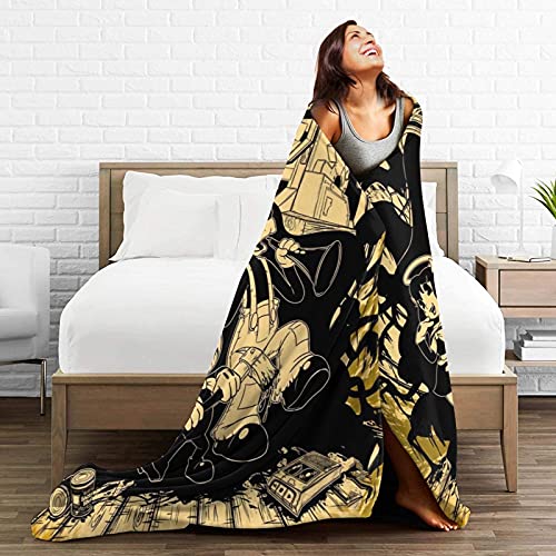 WOLOISO Winter Flannel Blanket Ultra-Soft Comfortable Throw Blanket for Bed Sofa All Season 50 x 60 Inch