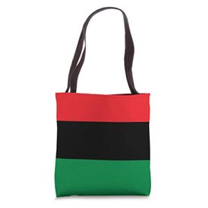 pan-african flag afro-american unia black liberation africa tote bag