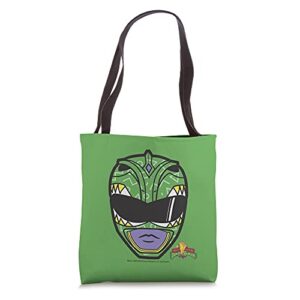 power rangers green ranger big face tote bag