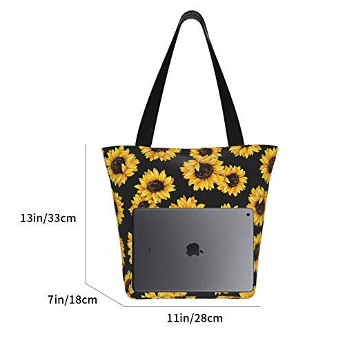 antcreptson Sunflower Shoulder Tote Bag Purse Top Handle Satchel Handbag for Women Work School Travel Business Shopping Casual