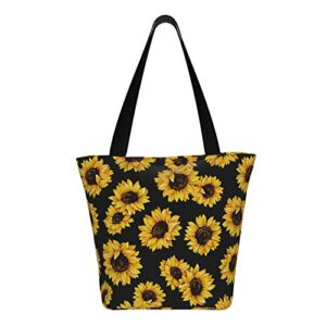 antcreptson Sunflower Shoulder Tote Bag Purse Top Handle Satchel Handbag for Women Work School Travel Business Shopping Casual