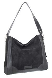 hottie leather hobo (black)