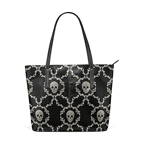 senya Skull Black {1} Handbags Shoulder Bags Leather Crossbody Handbag for Women Tote Satchel