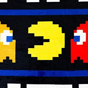 JUST FUNKY Pac-Man Game Over Throw Blanket | 45 x 60 Inch Soft Fleece Blanket