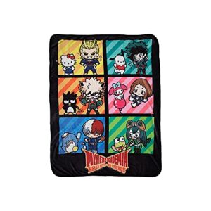 bioworld my hero academia anime digital print throw blanket