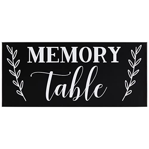 Set of 2 Memory Signs for Funerals, Memorial Services, Celebration of Life Decorations (2 Sizes)