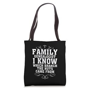 funny genealogy gift | cute history genealogist men women tote bag