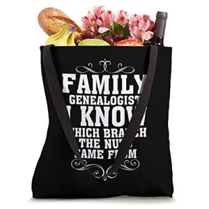 Funny Genealogy Gift | Cute History Genealogist Men Women Tote Bag