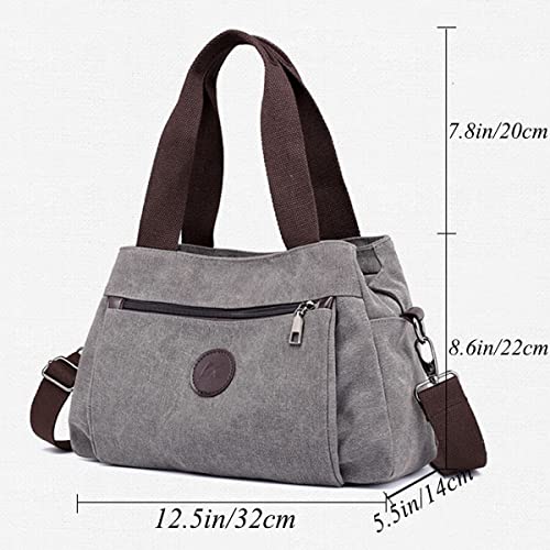 poopy Purse Handbag for Women Canvas Tote Bag Casual Shoulder Bag School Bag (purple)