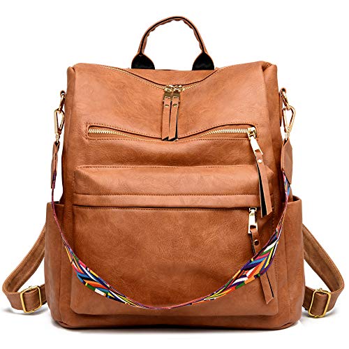 Women's Fashion Backpack Purses Multipurpose Design Convertible Satchel Handbags and Shoulder Bag PU Leather Travel bag