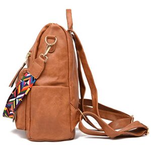 Women's Fashion Backpack Purses Multipurpose Design Convertible Satchel Handbags and Shoulder Bag PU Leather Travel bag