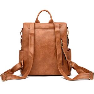 Women's Fashion Backpack Purses Multipurpose Design Convertible Satchel Handbags and Shoulder Bag PU Leather Travel bag