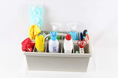 KOOTOO CUSTOMIZABLE ORGANIZER CONTAINER, with UNIQUE DIVIDERS that can be arranged to fit the space you need to store everyday items upright. SCHOOL SUPPLIES, PET SUPPLIES, CRAFTS or CLEANING AND MORE