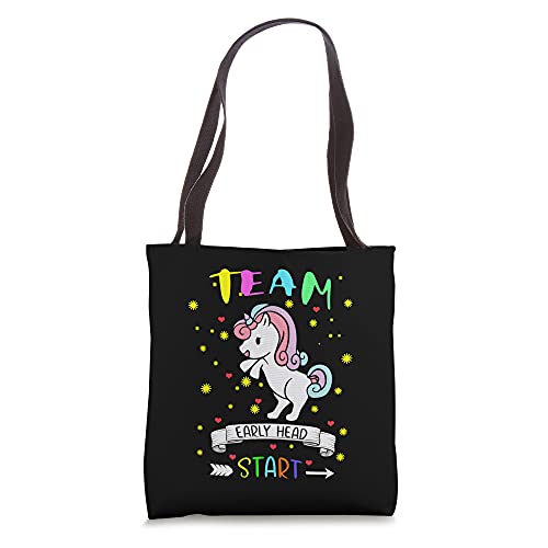 Cute Unicorn Team Early Head Start Back To School Gifts Tote Bag