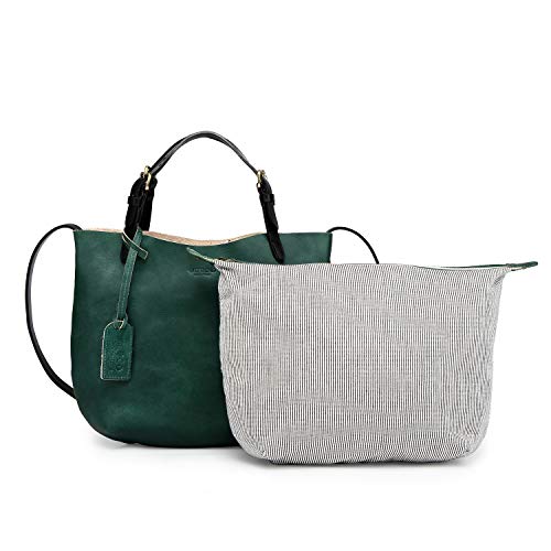 OLD TREND Genuine Leather Island Mini Tote (Vintage Green)