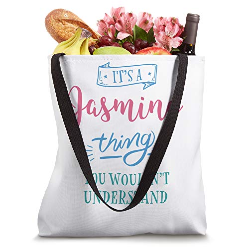 Cute Jasmine Thing Personalized Name Gifts Tote Bag