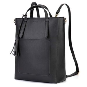 ecosusi tote bag convertible backpack for women vegan leather handbag multifuction shoulder bag