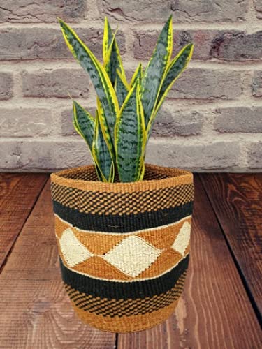 Woven Planter basket indoor baskets for plant 9" x 9" Decorative storage basket sisal basket planter