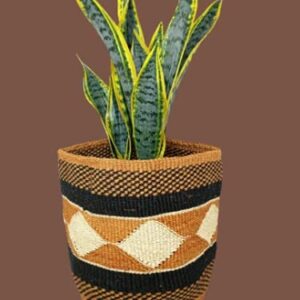 Woven Planter basket indoor baskets for plant 9" x 9" Decorative storage basket sisal basket planter