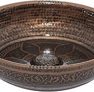 Alisveristime Turkish Authentic Copper Bath Bowl & Hammam Bowl (440gr (15.50 oz) Made of Zinc (Copper)