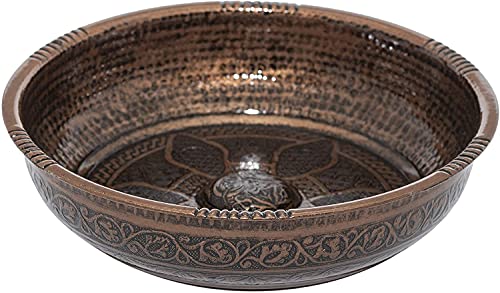 Alisveristime Turkish Authentic Copper Bath Bowl & Hammam Bowl (440gr (15.50 oz) Made of Zinc (Copper)