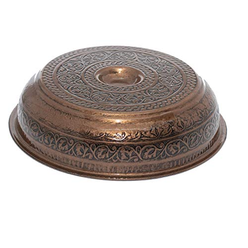 Alisveristime Turkish Authentic Copper Bath Bowl & Hammam Bowl (440gr (15.50 oz) Made of Zinc (Copper)