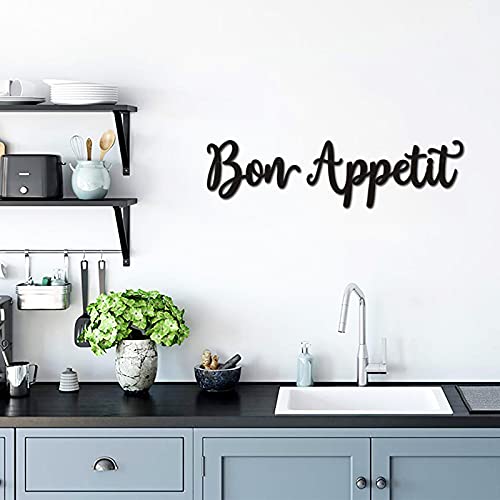 Bon Appetit Wall Décor Bon Appetit Metal Wall Sign Farmhouse Kitchen Wall Art Dining Room Cooking Hanging Signs Housewarming Gift