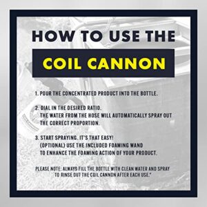 HVAC Guys Coil Cannon Cleaner Mixing Sprayer for Air Conditioner and Refrigeration Coil Cleaner Dilution Ratios - 2-qt. Size - Works With Other Cleaners Calling for Higher Dilution Ratios