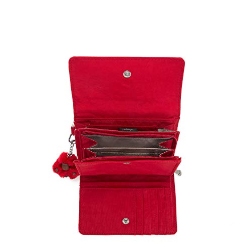 Kipling Pixi Medium Organizer Wallet Cherry Tonal