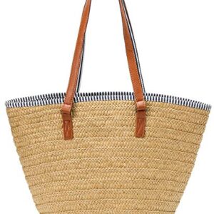 Straw Beach Bags Tote Tassels Bag Hobo Summer Handwoven Shoulder Bags Purse With Pom Poms