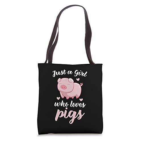 Just A Girl Who Loves Pigs Cute Pig Lovers Gift Tote Bag