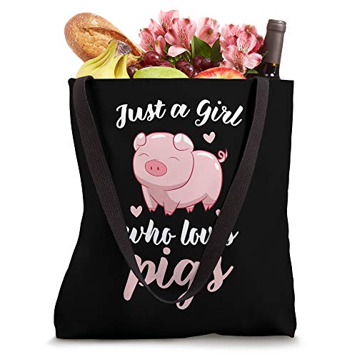 Just A Girl Who Loves Pigs Cute Pig Lovers Gift Tote Bag