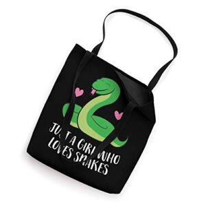 Just a Girl Who Loves Snakes Cute Snake Girl Tote Bag