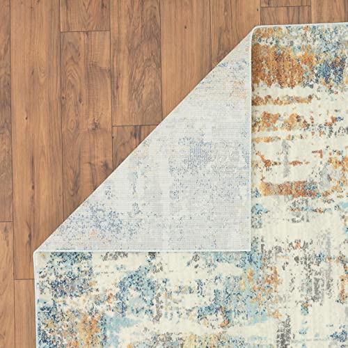 LUXE WEAVERS Artistic Distressed Multi 5x7 Abstract Area Rug, Stain Resistant Carpet