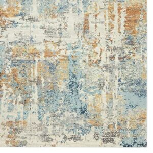 LUXE WEAVERS Artistic Distressed Multi 5x7 Abstract Area Rug, Stain Resistant Carpet