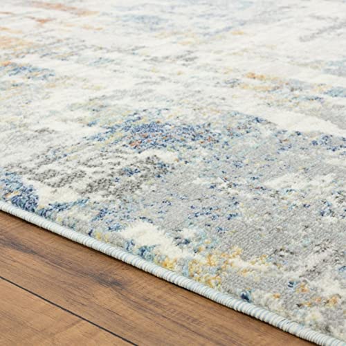 LUXE WEAVERS Artistic Distressed Multi 5x7 Abstract Area Rug, Stain Resistant Carpet