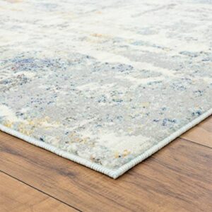 LUXE WEAVERS Artistic Distressed Multi 5x7 Abstract Area Rug, Stain Resistant Carpet