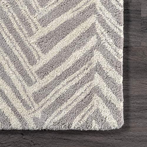 nuLOOM Alex Hand Tufted Wool Runner Rug, 2' x 6', Beige