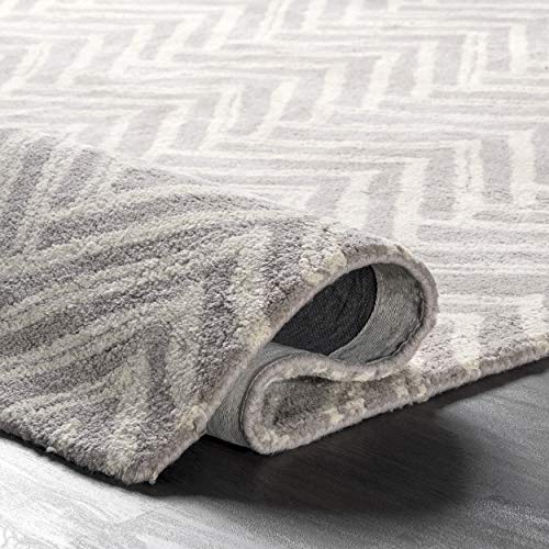 nuLOOM Alex Hand Tufted Wool Runner Rug, 2' x 6', Beige