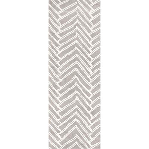 nuLOOM Alex Hand Tufted Wool Runner Rug, 2' x 6', Beige