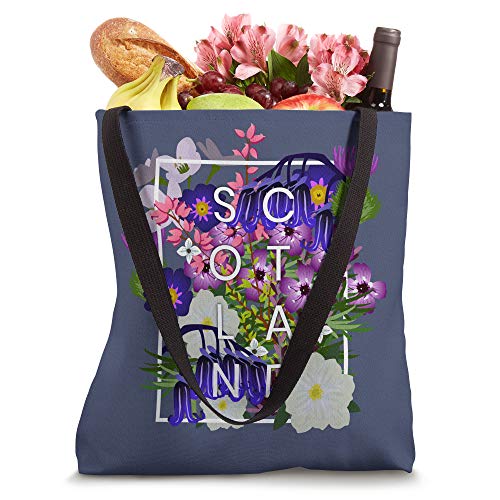 Flowers of Scotland Word Art - Scottish Pride Tote Bag