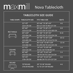 maxmill Rectangle Textured Tablecloth Waterproof Spillproof Wrinkle Free Table Cloth, Kitchen Dinning Tabletop Decoration, Fabric Table Cover for Outdoor and Indoor Use, 52 x 70 Inch, Sage Green