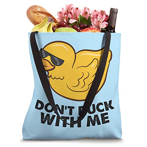 Rubber Duck Don't Duck With Me Cute Duck Tote Bag