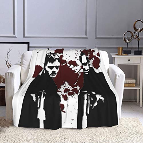 PLLIMNF The Boondock Saints Blankets Nap Blanket Anti-Pilling Ultra Soft Cozy Warm Throw Lightweight Blanket for Couch, Bed, Sofa, Travel- All Seasons (80"x60")