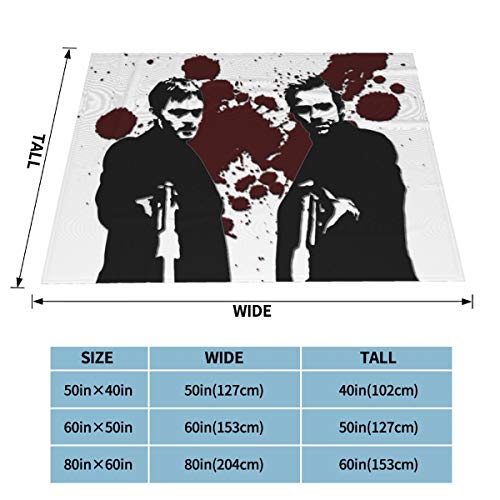 PLLIMNF The Boondock Saints Blankets Nap Blanket Anti-Pilling Ultra Soft Cozy Warm Throw Lightweight Blanket for Couch, Bed, Sofa, Travel- All Seasons (80"x60")