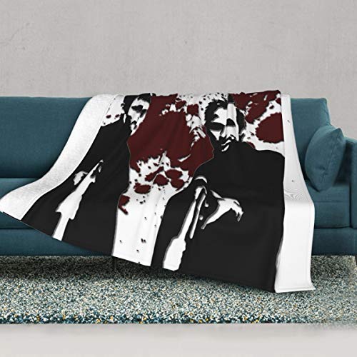 PLLIMNF The Boondock Saints Blankets Nap Blanket Anti-Pilling Ultra Soft Cozy Warm Throw Lightweight Blanket for Couch, Bed, Sofa, Travel- All Seasons (80"x60")