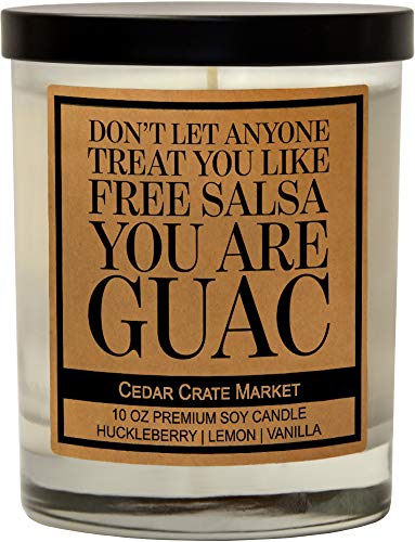 Best Friend Candle Gift for Women - Don't Let Anyone Treat You Like Free Salsa - Funny Candles Gift for Women Or Men, Funny Birthday Gifts, Friendship Gifts for Women, Thank You Present, Bestie Gifts