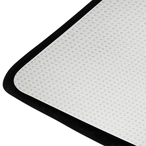 ALAZA Black White Polka Dot Non Slip Area Rug 4' x 5' for Living Dinning Room Bedroom Kitchen Hallway Office Modern Home Decorative